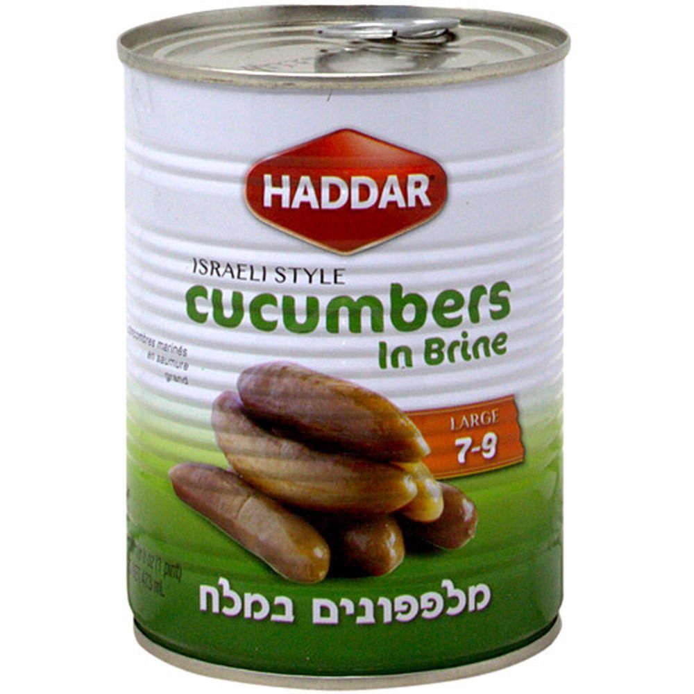 Haddar Israeli Style Cucumbers in Brine 7-9 / 22.65oz / 20% Extra Valu ...